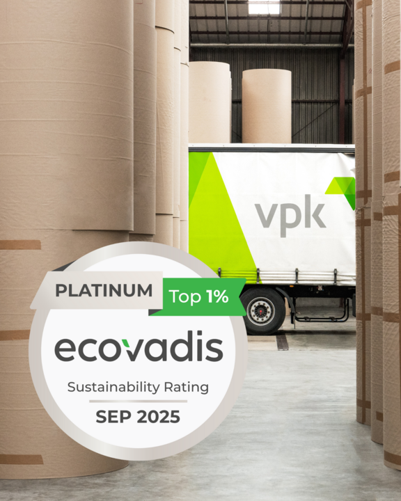 VPK Group achieves EcoVadis Platinum – top 1% worldwide